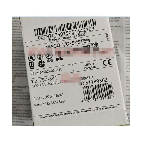 WAGO 750-841 Controller Ethernet PLC Module 750-841WAGO 750-841コントローラーイーサネットPLCモジュール750-841