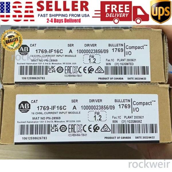New Allen Bradley 1769-IF16C CompactLogix 16 Pt A/I Current Module AB 1769IF16CNew Allen Bradley 1769-IF16C CompactLogix...