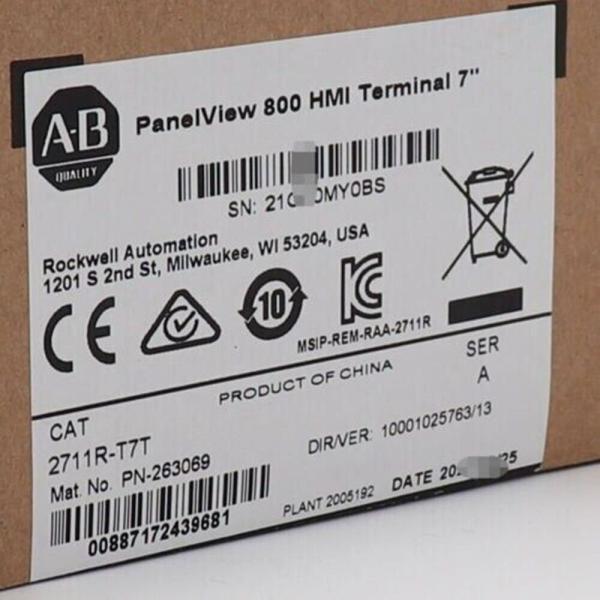 New AllenBradley PANELVIEW 2711RT7T 800 7INCH HMI TERMINAL新しい AllenBradley PANELVIEW 2711RT7T 800 7 インチ HMI ターミナル