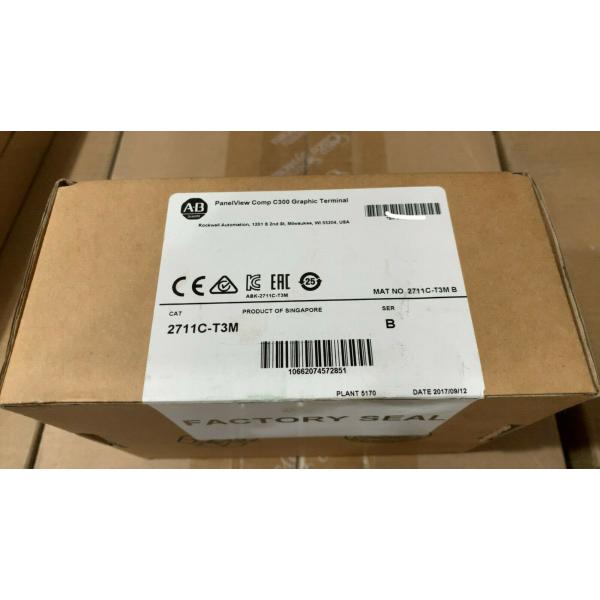 Allen Bradley 2711CT3M /B PanelView C300 Mono/Touch/RS232/DF1/RS485アレン・ブラッドリー 2711CT3M /B パネルビュー C300 モノラル/タッチ/RS232/DF1...