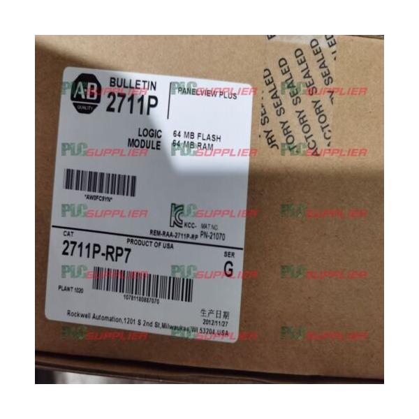 Allen Bradley 271-RP7 Panelview Pl 1250 Logic Module Ser GAllen Bradley 271-RP7 パネルビュー Pl 1250 ロジック モジュール シリーズ GManufact...