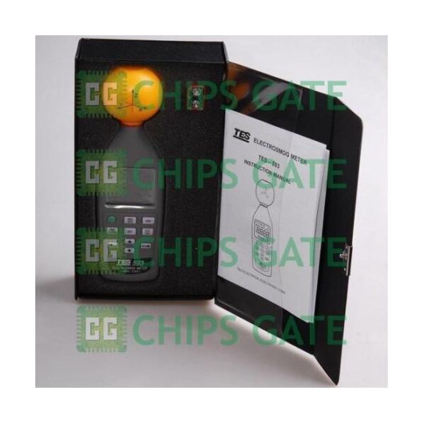 1PCS TES-593 ElectroSmog Meter, 3 axis isotropic measurements of EMF NEW1PCS TES-593 ElectroSmogメーター、3軸等方性測定EMF新しい