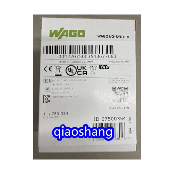1PCS NEW WAGO 750-354 EtherCAT Fieldbus Adapter（DHL/）1PCS New Wago 750-354 Ethercat Fieldbusアダプター（DHL/）