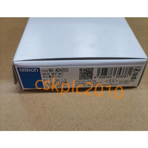 1 PCS  Omron NX analog input unit NX-AD42031 PCS OMRON NXアナログ入力ユニットNX-AD4203