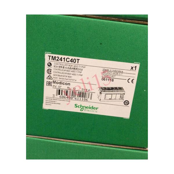1PC New For Schneider programming controller   TM241C40T in box1PC SchneiderプログラミングコントローラーTM241C40Tの新しいボックス