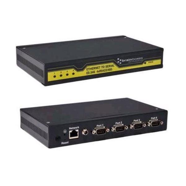 Brainboxes ES-346 4port Rs422/485 Ethernet To Perp Serial Device Server 1Brainboxes ES-346 4port RS422/485 Ethernet to P...