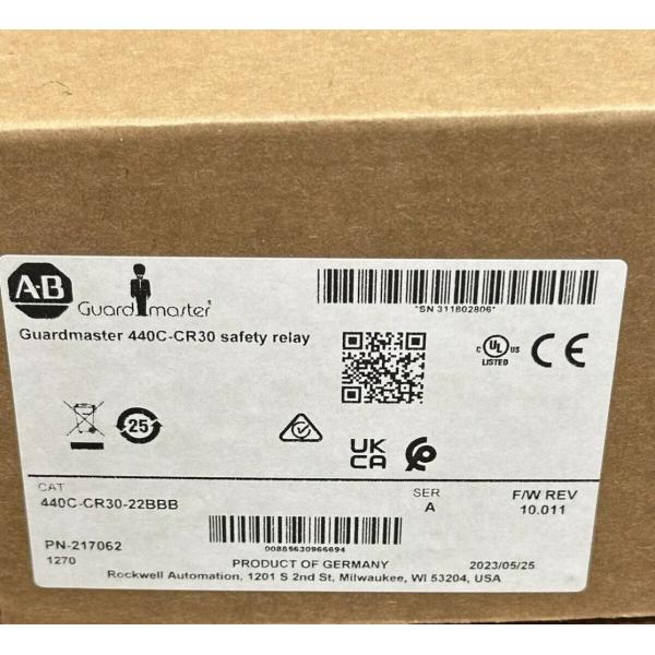 New Sealed Allen Bradley 440C-CR30-22BBB Programable Safety Relay22 PT I/O PLC新しい密閉型アレン ブラッドレー 440C-CR30-22BBB プログラマブル セ...