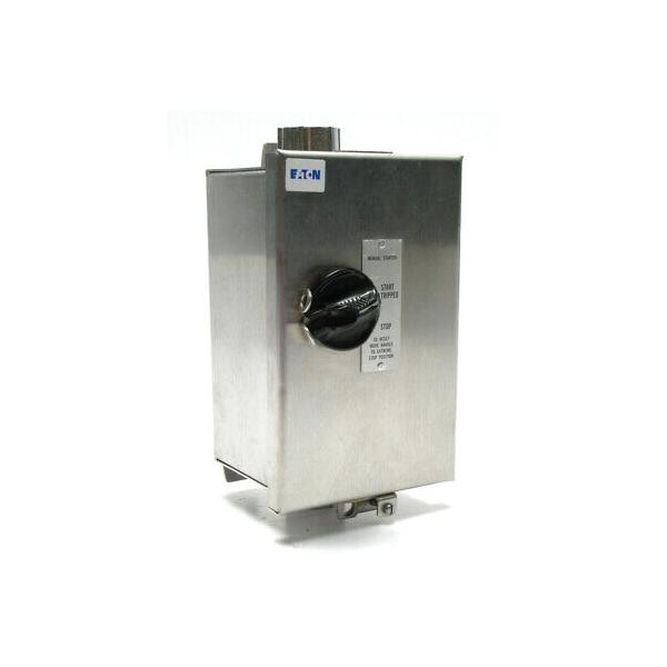 Eaton B100W0B Non-Reversing 2-Pole Manual Motor Starter, NEMA 4 EnclosureイートンB100W0B非反転2極マニュアルモータースターター、NEMA 4エンクロージャー