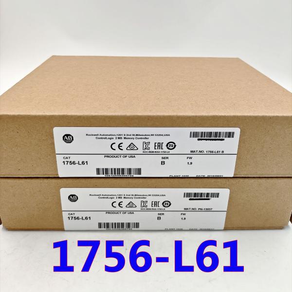 NEW Allen-Bradley 1756-L61 1756L61 ControlLogix 2MB Memory Controller SerB 2022New Allen-Bradley 1756-L61 1756L61 Contro...
