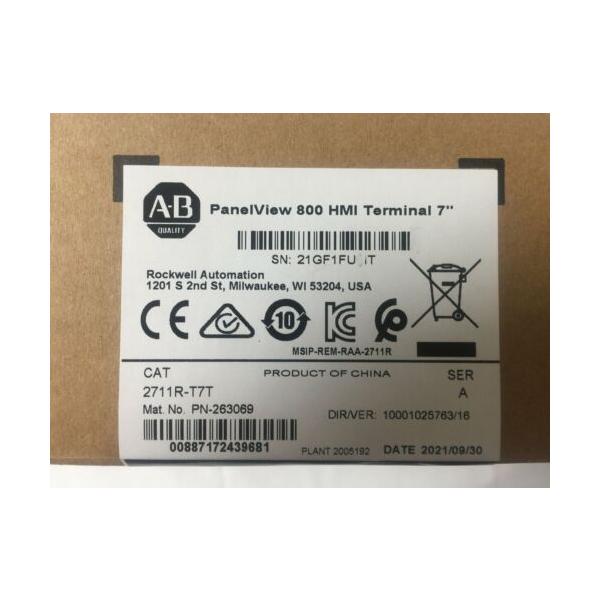 Allen-Bradley 2711R-T7T PANELVIEW 800 7-INCH HMI TERMINAL 2711R T7T USAllen-Bradley 2711R-T7T PanelView 800 7-INCH HMIター...