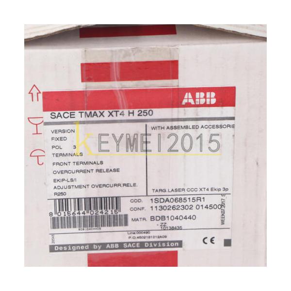 1PCS NEW ABB ELECTRIC CIRCUIT BREAKER SACE TMAX XT4H2501 個の新しい ABB 電気サーキットブレーカーケース TMAX XT4H250