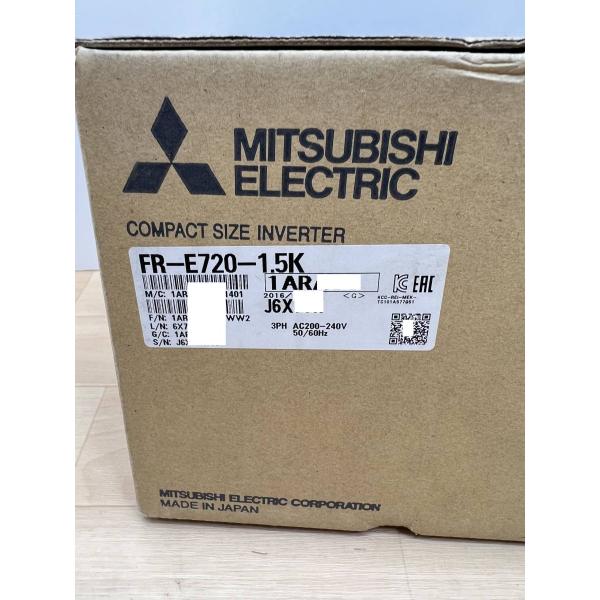 ※他店舗でも販売を行っておりますため、ご購入前に在庫確認をお願いいたします。※店舗直通アドレス：sb18shop@gmail.com【新品　国内出荷　インボイス対応　送料無料】FRE7201.5K  三菱電機 インバータ
