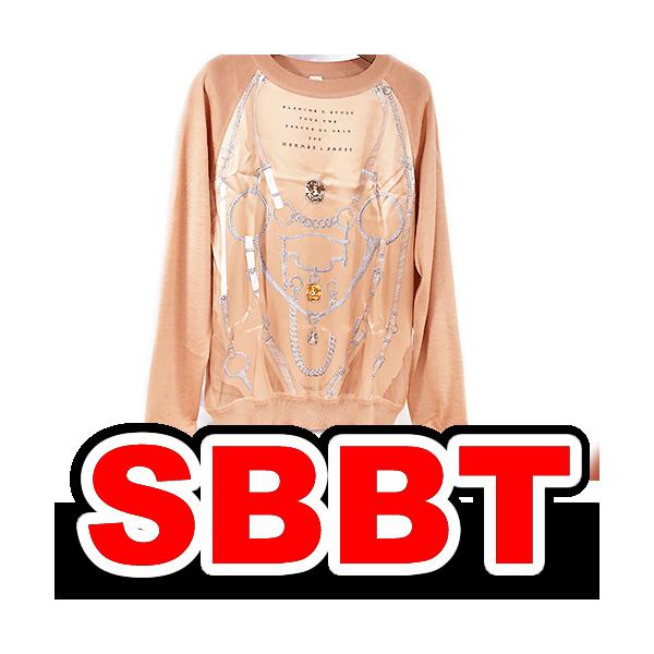 ●エルメスのシルク切り替え長袖ニット！ツイルレーヌニット！●『Etude pour une Parure de Gala』正装のエチュード！ ●色はピンクベージュ×グレー！●素材はプリント柄部分：シルク100％、ニット部分：カシミヤ50％×...