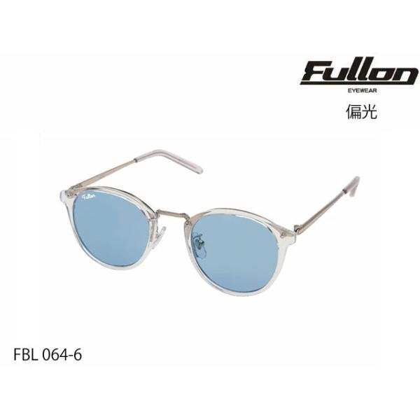 Frame : Clear・Silver Lens : Light Blue 偏光大人気のFBL 064シリーズ。シャープな印象のフェイスにメタルテンプルの組み合わせ。※右側レンズにFullonのロゴ入り※メガネ拭き兼用超繊維巾着袋付きサイ...