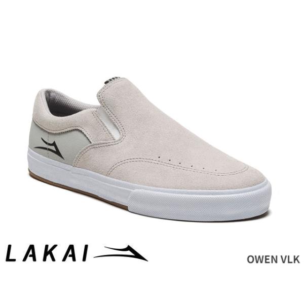 LAKAIスリッポンタイプ。元々OWENは通常のバルカソールだったがVLKソールにアップグレードされて耐久性とグリップ力が格段にアップ。リリースされて長年経つが今もなおリピーターが多い定番モデル。当店はLAKAIの国内正規取扱店です。