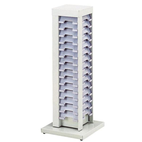 ★IDカード用のラック★場所をとらない回転式ラック■メーカー：リヒトラブ■品番：S-101■ポケット（口座）数：60■1口座にカード2枚を重ねて収納可能■サイズ：W200×H532×D200mm■重量：約4.7kg＊最大収納可能カードサイズ...