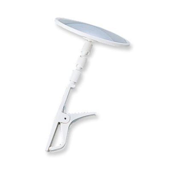 ★鏡面300R/クリップ式★ガレージや通路の安全確認向けに■メーカー：共栄プラスチック■品番：SM-300RC-IV■カラー：アイボリー■クリップで取り付けるタイプ＊クリップ開口幅：50mm■鏡部分直径148mm、全長240mm、クリップ幅...