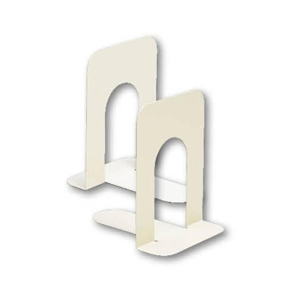 ★スチール製ブックエンド　中サイズ■サイズ：W156×D126×H168mm■販売単位：2枚1組■メーカー：クラウン■品番：CR-BE16-BE■裏面にすべり止め付き■色：ベージュ