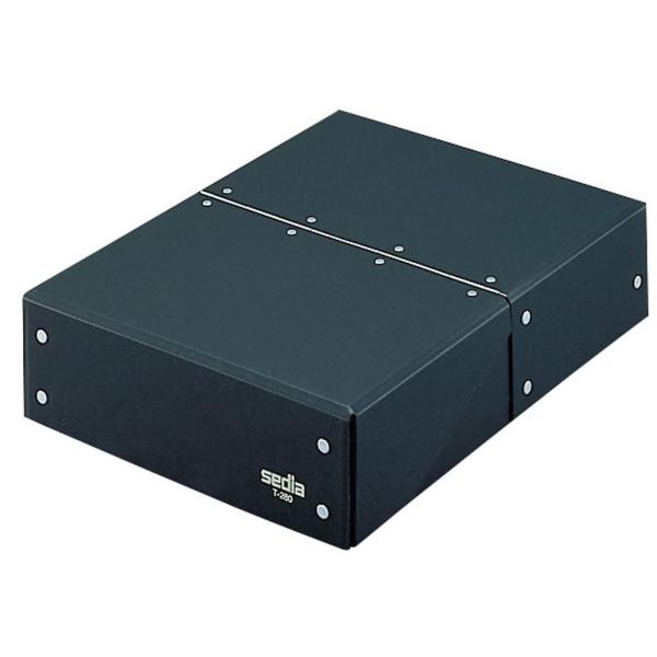 ★図面など折りたたんで収納する図面箱★フタが半分開くので出し入れに便利■メーカー：セキセイ■品番：T-280-60■カラー：黒＊茶色もあります■外寸法：W254×D342×H88mm■内寸法：W237×D325×H78mm■材質：カラーボー...