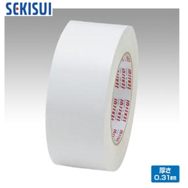 ★厚みがしっかりあるカラーの布ガムテープ★セキスイ布カラーテープのハイグレード品■メーカー：セキスイ■品番：N60W03 （No.600カラー）■テープ色：白■テープ幅：50mm/テープ長さ：25m巻き■材質：スフ■テープ厚み：0.31mm