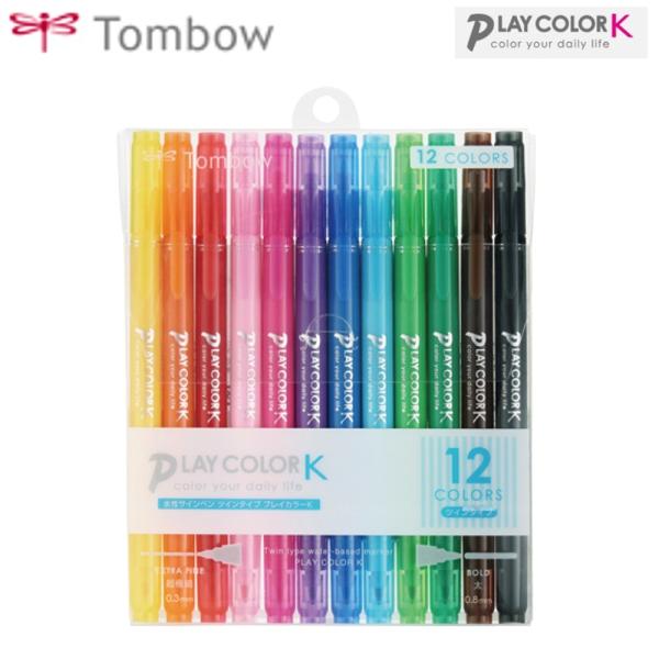 ★トンボ鉛筆 プレイカラーシリーズ★超極細と太芯のツインタイプ★12色セット（ケース入り）■メーカー：トンボ鉛筆■品番：GCF-011■12色：セット内容は商品詳細画像を参照■線幅：（超極細）0.3mm/（太字）0.8mm■ペン全長：約15...