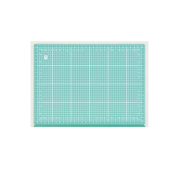 ★半透明で色鮮やかな素材のカッターマット■A4判対応■メーカー：ミワックス■品番：STN-A4-BU■カラー：ブルー■マットサイズ：220mm×300mm×厚2mmm■両面使用可能（5mm方眼印字は表面のみ）■材質：オレフィン系樹脂