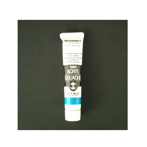 ★ターナー色彩　アクリルガッシュ単色★アクリル絵の具■チューブ入り 20ml■メーカー：ターナー色彩■色：A色  スカイブルー■品番：＊商品画像は色を忠実に再現するものではありません＊当店ではプレゼント包装はお受けしておりません。