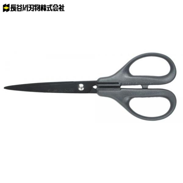 ★先細の事務用はさみ★べたつきを防止するフッ素コート加工■メーカー：長谷川刃物■品番：EP-175F■色：グレー■刃渡り：73mm■全長：175mm■刃材質：ステンレス刃物鋼