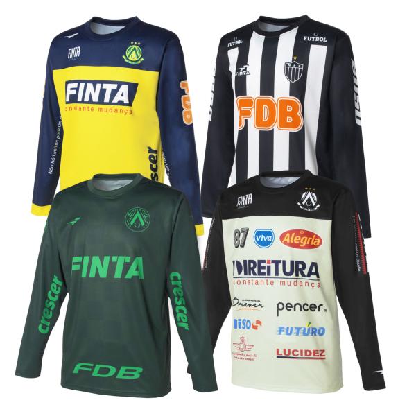 ブラジル発祥の人気サッカー、フットサルブランドFINTA(フィンタ)のメンズサイズの長袖プラクティスシャツ。FINTAがサプライしたブラジルの強豪クラブのユニホームのデザインを現代風に再現した1枚です。ディテールにこだわり細部まで丁寧に再現...