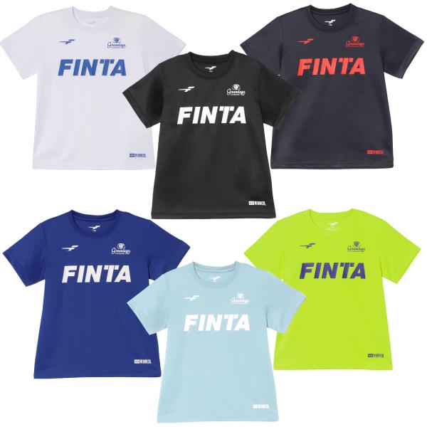 人気サッカー、フットサルブランドFINTAフィンタのジュニアサイズの半袖プラクティスシャツです。FINTAのアイコンのひとつであるGrandezaをプリントしたシンプルなデザイン。汗を急速に処理する吸汗速乾機能素材を使用して、快適なコンディ...