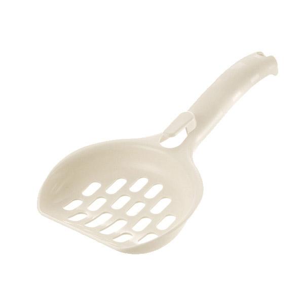 ペット用の国産トイレスコップ。排泄物や固まった砂だけを取り除くことが出来るので砂の節約になります。トフカスサンドなどの固まる砂を使う場合にはおすすめの商品です。サイズ:9.5ｘ19.8ｘ2.6ｃｍ材質:ポリプロピレン