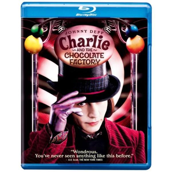 チャーリーとチョコレート工場 Blu-ray: 商品のタイトル【中古品】(中古品)＝使用済み中古品です。画像の商品はサンプル画像です。実際に届く商品と異なりますのでご了承下さいませ。※中古品のため、商品のコンディション、ケース、説明書等の付...