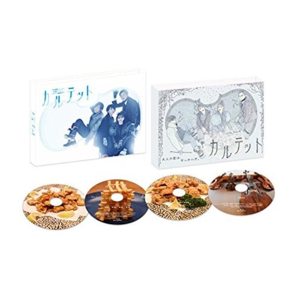 カルテット Blu-ray BOX: 商品のタイトル【中古品】(中古品)＝使用済み中古品です。画像の商品はサンプル画像です。実際に届く商品と異なりますのでご了承下さいませ。※中古品のため、商品のコンディション、ケース、説明書等の付属品の有無...