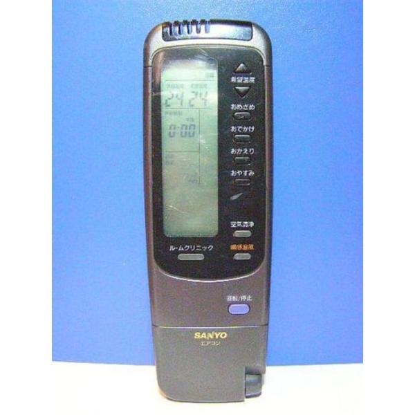 サンヨー エアコンリモコン RCS-VS2B(K): 商品のタイトル【中古品】(中古品)＝使用済み中古品です。画像の商品はサンプル画像です。実際に届く商品と異なりますのでご了承下さいませ。※中古品のため、商品のコンディション、ケース、説明書...