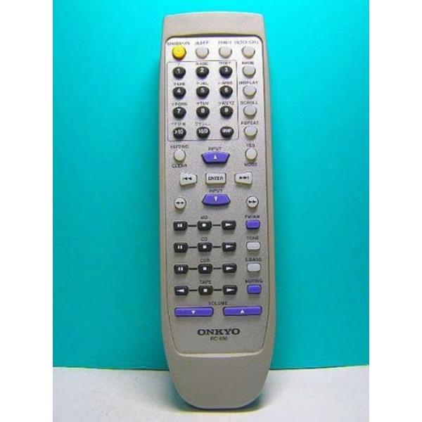 ONKYO オーディオリモコン RC-600: 商品のタイトル【中古品】(中古品)＝使用済み中古品です。画像の商品はサンプル画像です。実際に届く商品と異なりますのでご了承下さいませ。※中古品のため、商品のコンディション、ケース、説明書等の付...