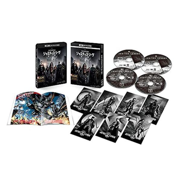 (初回仕様) ジャスティス・リーグ:ザック・スナイダーカット <4K ULTRA HD&amp;ブルーレイセット> (4枚組/日本限定ジム・リー作画: 商品のタイトル【中古品】(中古品)＝使用済み中古品です。画像の商品はサンプル...