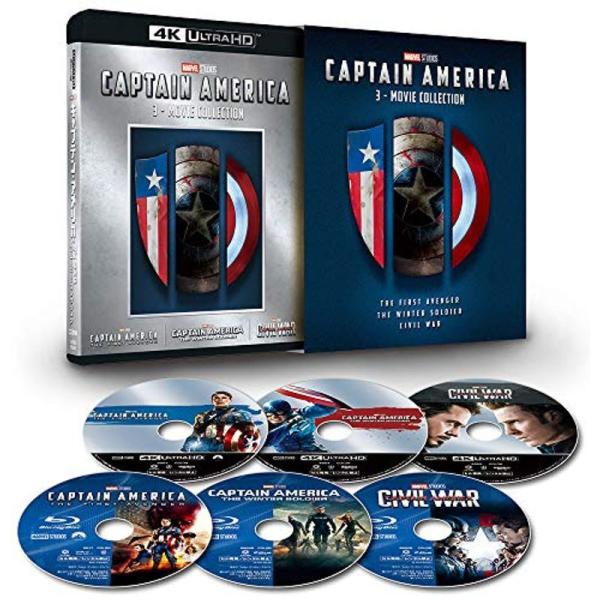 キャプテン・アメリカ:4K UHD 3ムービー・コレクション 4K ULTRA HD+ブルーレイ Blu-ray: 商品のタイトル【中古品】(中古品)＝使用済み中古品です。画像の商品はサンプル画像です。実際に届く商品と異なりますのでご了承下...
