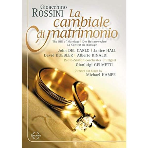 ロッシーニ『結婚手形』全曲 ハンペ演出、ジェルメッティ指揮 DVD: 商品のタイトル【中古品】(中古品)＝使用済み中古品です。画像の商品はサンプル画像です。実際に届く商品と異なりますのでご了承下さいませ。※中古品のため、商品のコンディション...