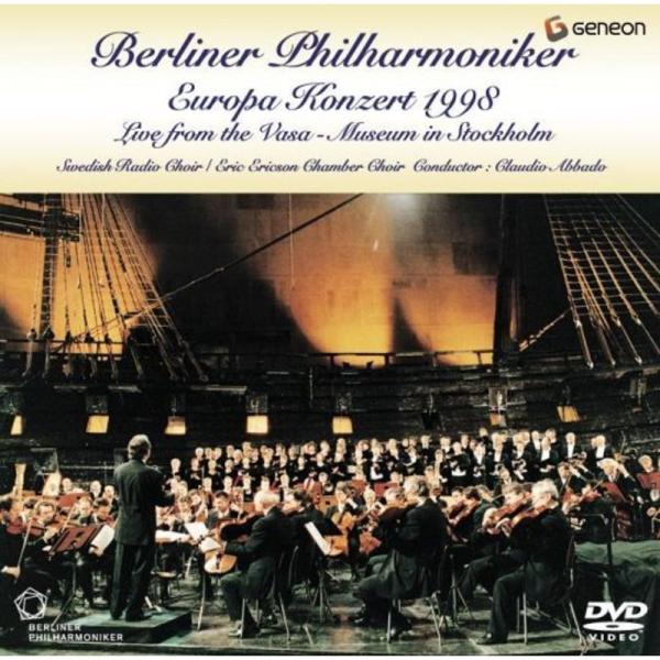 ベルリン・フィル・ヨーロッパ・コンサート1998 ヴァーサ号博物館のアバド DVD: 商品のタイトル【中古品】(中古品)＝使用済み中古品です。画像の商品はサンプル画像です。実際に届く商品と異なりますのでご了承下さいませ。※中古品のため、商品...