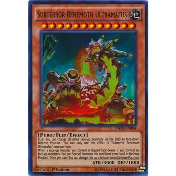 遊戯王OCG Subterror Behemoth Ultramafus ウルトラレア 英語版 INOV-EN084-UR - Invasi: 商品のタイトル【中古品】(中古品)＝使用済み中古品です。画像の商品はサンプル画像です。実際に届く...