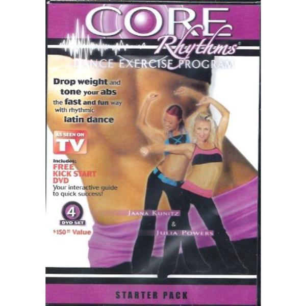 Core Rhythms Dance Exercise Program Starter Package 4-DVD Set: 商品のタイトル【中古品】(中古品)＝使用済み中古品です。画像の商品はサンプル画像です。実際に届く商品と異なりますの...