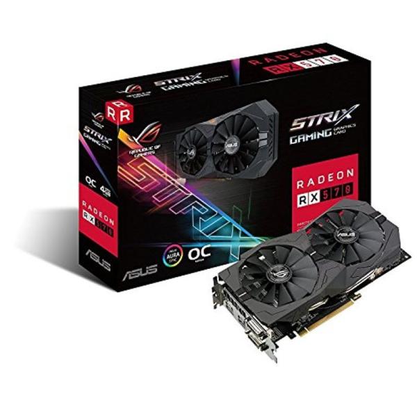 ASUS グラフィックボード Strixシリーズ AMD Radeon RX570搭載ビデオカード ROG-STRIX-RX570-O4G-: 商品のタイトル【中古品】(中古品)＝使用済み中古品です。画像の商品はサンプル画像です。実際に届く...