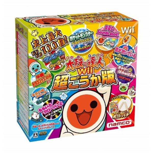 太鼓の達人Wii 超ごうか版 (専用太鼓コントローラ「太鼓とバチ」同梱版): 商品のタイトル【中古品】(中古品)＝使用済み中古品です。画像の商品はサンプル画像です。実際に届く商品と異なりますのでご了承下さいませ。※中古品のため、商品のコンデ...