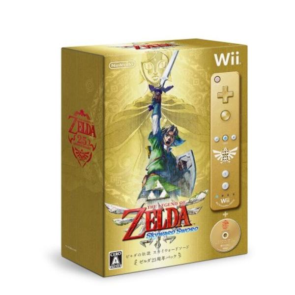 ゼルダの伝説 スカイウォードソード ゼルダ25周年パック - Wii: 商品のタイトル【中古品】(中古品)＝使用済み中古品です。画像の商品はサンプル画像です。実際に届く商品と異なりますのでご了承下さいませ。※中古品のため、商品のコンディショ...
