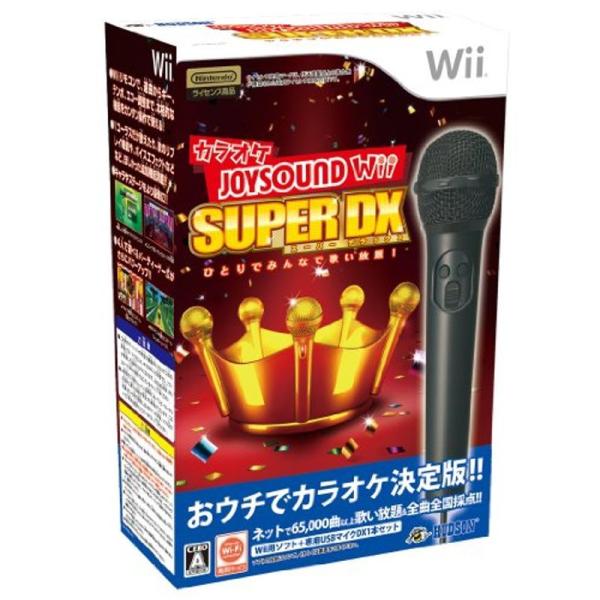 カラオケJOYSOUND Wii SUPER DX ひとりでみんなで歌い放題 (マイクDXセット): 商品のタイトル【中古品】(中古品)＝使用済み中古品です。画像の商品はサンプル画像です。実際に届く商品と異なりますのでご了承下さいませ。※中...
