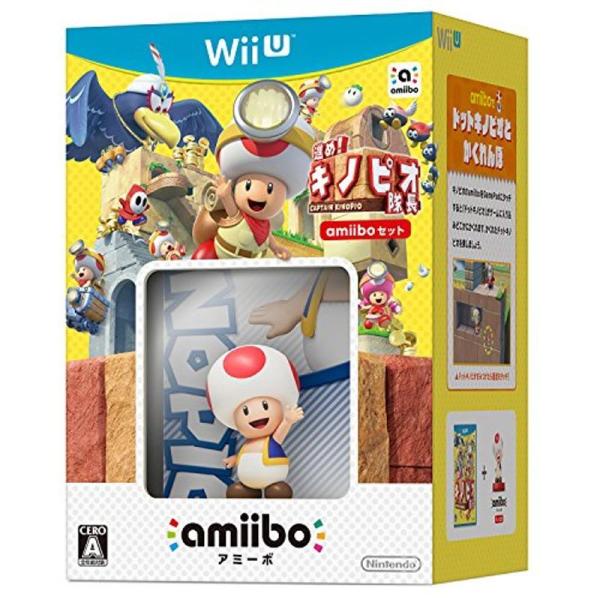 進め キノピオ隊長 amiiboセット - Wii U: 商品のタイトル【中古品】(中古品)＝使用済み中古品です。画像の商品はサンプル画像です。実際に届く商品と異なりますのでご了承下さいませ。※中古品のため、商品のコンディション、ケース、説...
