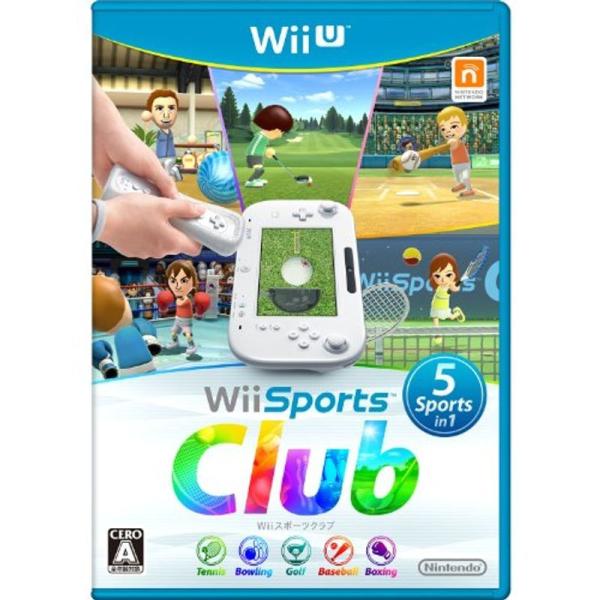 Wii Sports Club - Wii U: 商品のタイトル【中古品】(中古品)＝使用済み中古品です。画像の商品はサンプル画像です。実際に届く商品と異なりますのでご了承下さいませ。※中古品のため、商品のコンディション、ケース、説明書等の...