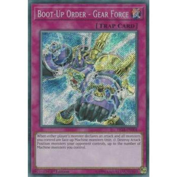 遊戯王 FIGA-EN004 Boot-Up Order - Gear Force (英語版 1st Edition シークレットレア) F: 商品のタイトル【中古品】(中古品)＝使用済み中古品です。画像の商品はサンプル画像です。実際に届く...