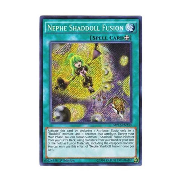 遊戯王 英語版 MP15-EN230 Nephe Shaddoll Fusion 魂写しの同化 (シークレットレア) 1st Edition: 商品のタイトル【中古品】(中古品)＝使用済み中古品です。画像の商品はサンプル画像です。実際に届く...