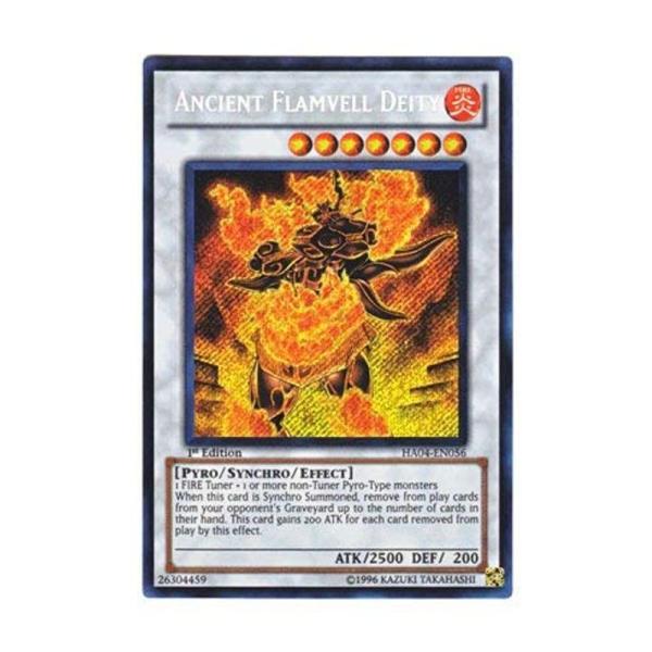 遊戯王 英語版 HA04-EN056 Ancient Flamvell Deity エンシェント・ゴッド・フレムベル (シークレットレア) : 商品のタイトル【中古品】(中古品)＝使用済み中古品です。画像の商品はサンプル画像です。実際に届く...